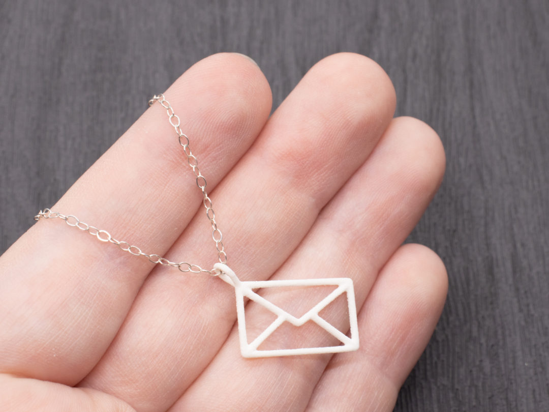 Wireframe Envelope Pendant | Layers By Design